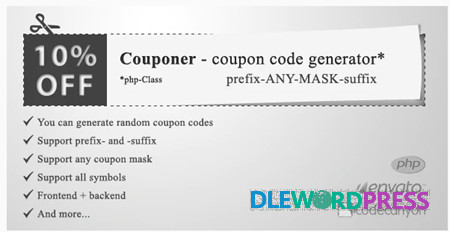 Download Couponer - coupon code generator v1.0.0 Free - DLEWordPress