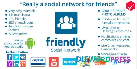 Download Friendly Social Network Free - DLEWordPress