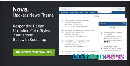 Download Nova : Hackers News Theme Free - DLEWordPress