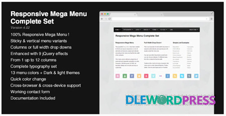 Download Responsive Mega Menu Complete Set v4.02 Free - DLEWordPress