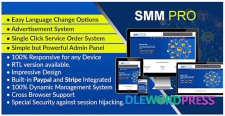 Download SMM Pro - Dynamic Social Media Marketing Services Script Free - DLEWordPress