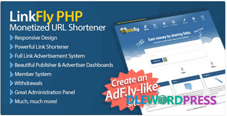 Download LinkFly - AdFly Clone URL Shortener PHP Script Free - DLEWordPress