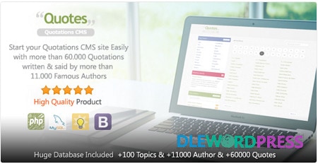 Download Quotes v1.0.4 - Quotation CMS Free - DLEWordPress