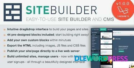 Download SiteBuilder Laravel v1.1.1 – Drag&Drop site builder and CMS ...