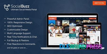 Download SocialBuzz v1.4 - Ultimate Social Media Portal Free - DLEWordPress