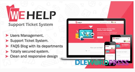 Download Wehelp V3.5 - Ticket Support System Free - DLEWordPress