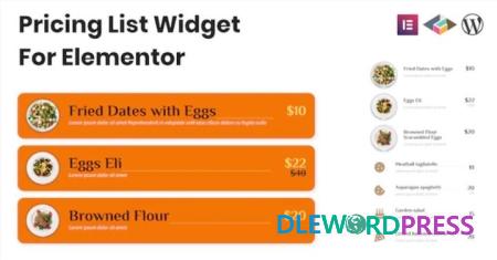 Download Pricing List Widget For Elementor v1.0 Free - DLEWordPress