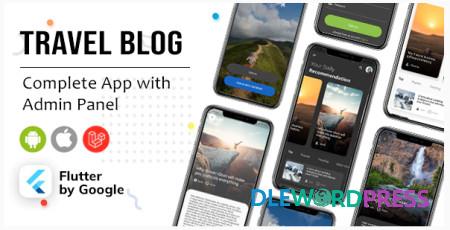 Download Flutter Blog App, News App v1.3 - Travel, News, Branding App ...