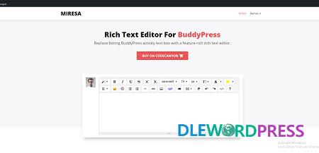 Download Miresa v1.0 - WordPress Rich Text Editor For BuddyPress Free - DLEWordPress